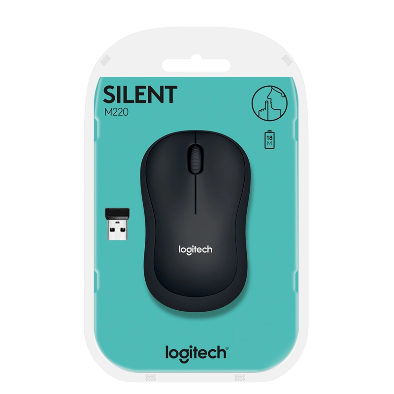 Mouse Logitech M220 Silent NERO 910-004878 | microsistemi informatica